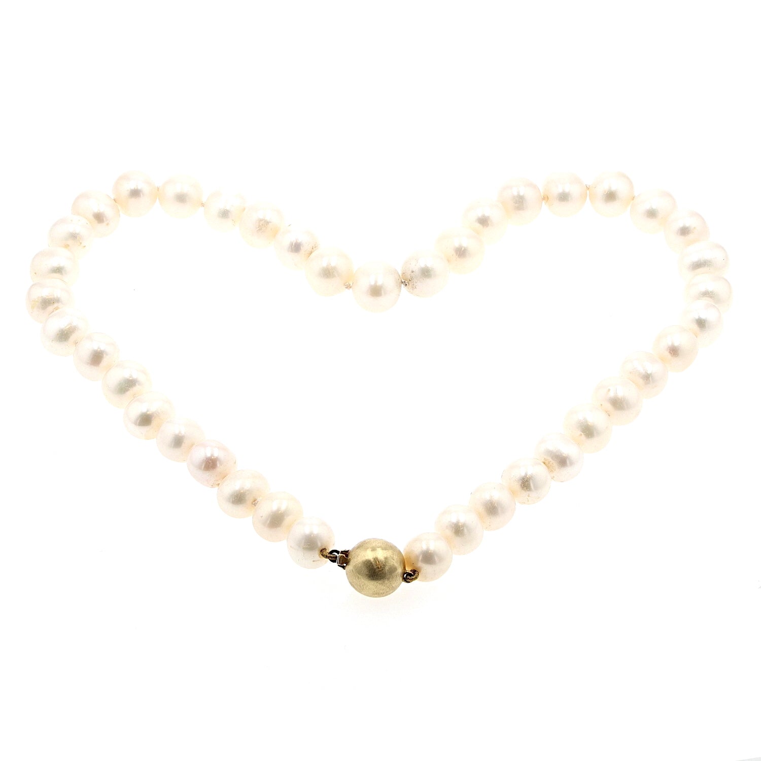 Ball flash - Breeding bead collier with a castle made of 585 yellow gold