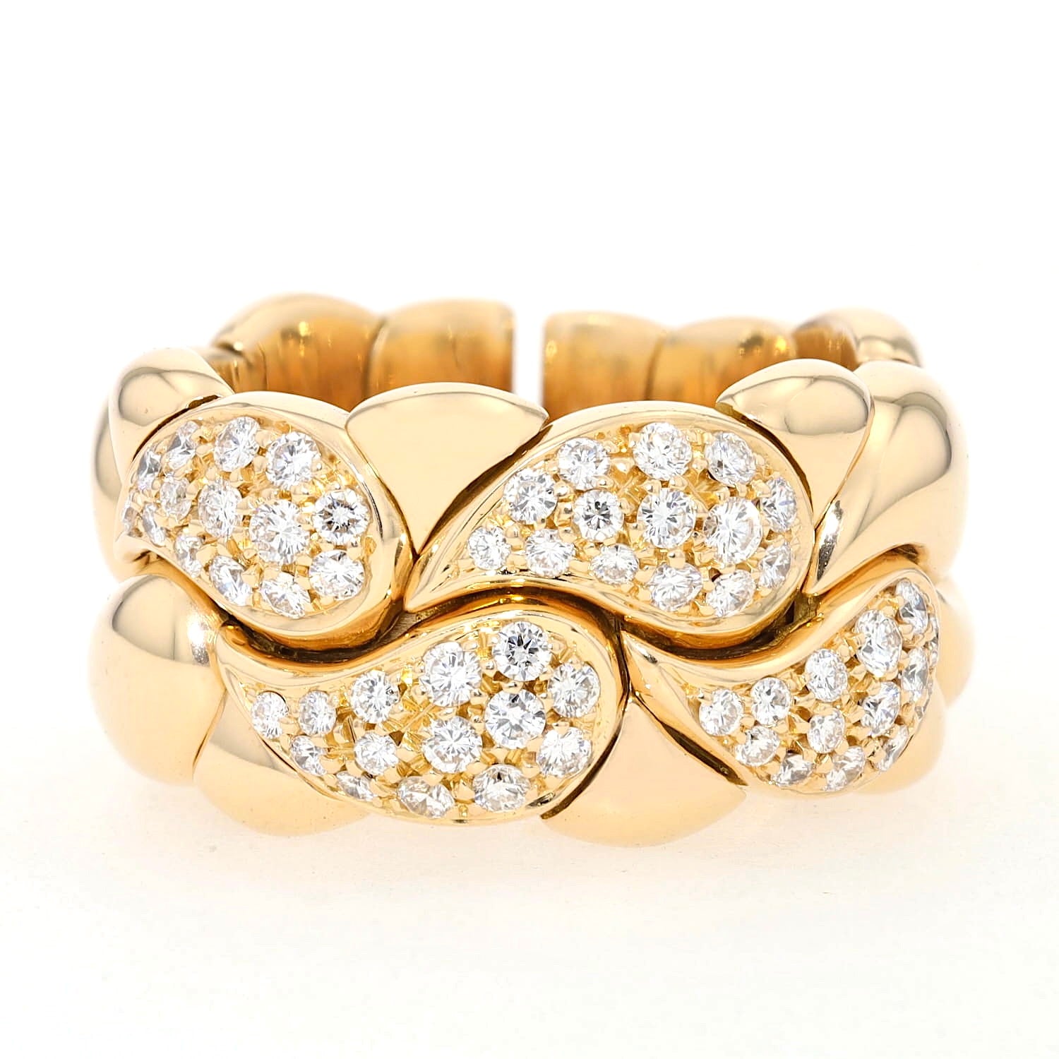 Timeless design - Chopard Casimir Ring in 750 yellow gold with brilliant